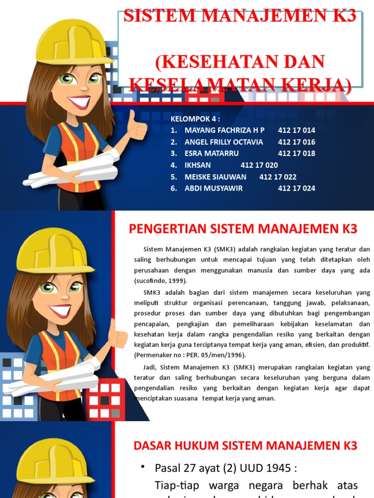 Sistem Manajemen K3 KLP 4 | PDF