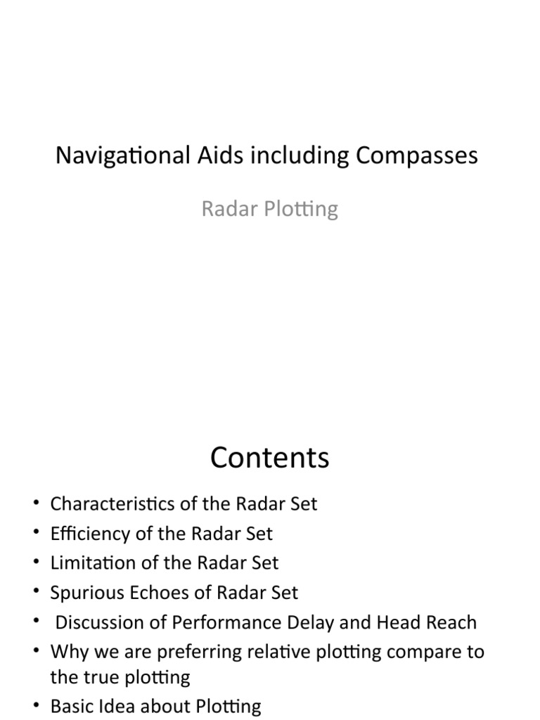 Radar Plotting | PDF | Radar | Horizon