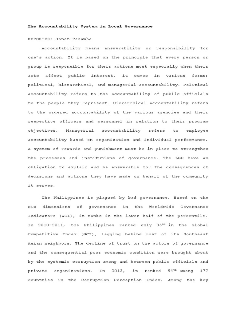 File 10 The Accountability System In Local Governance Pdf
