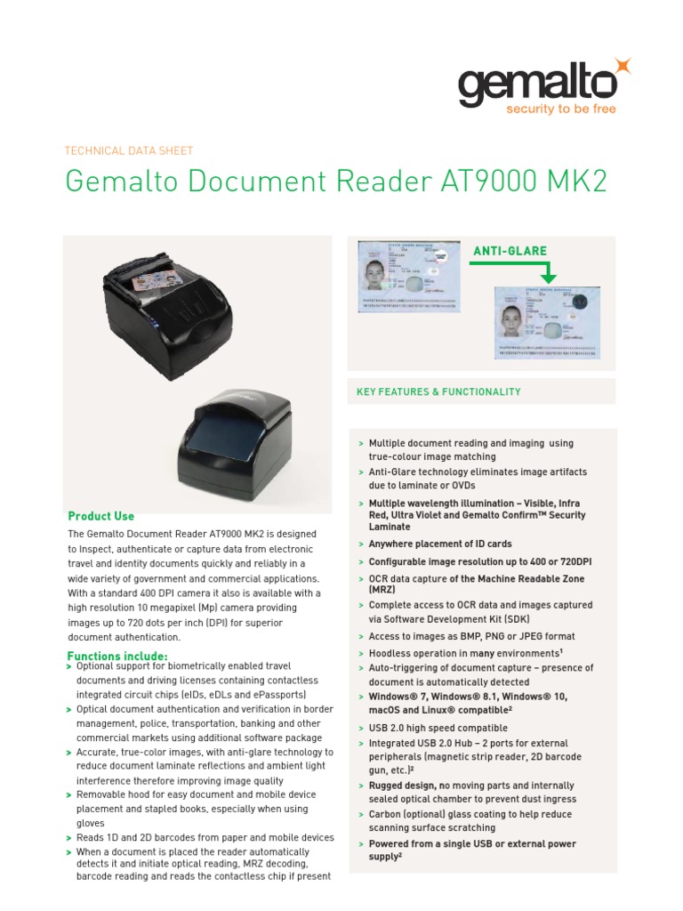 AI3c - Gemalto AT9000 MK2 | PDF | Radio Frequency Identification ...