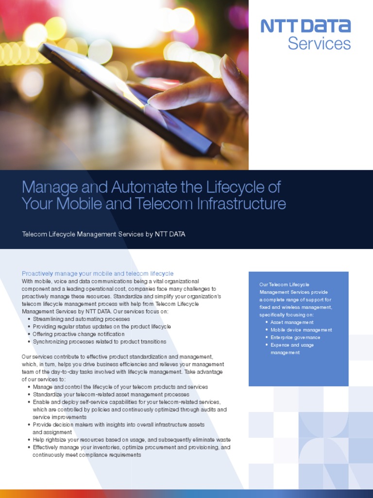 Consulting Telecom Lifecycle MGMT Fact Sheet | PDF | Product Lifecycle ...
