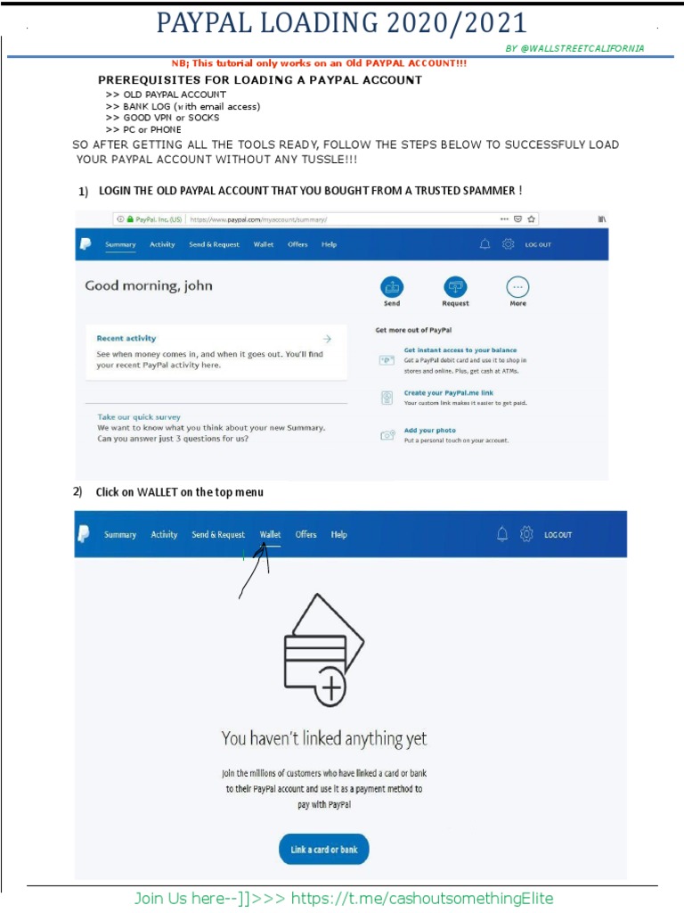 Paypal Loading Using Bank Log Tutorials | PDF | Pay Pal | Software