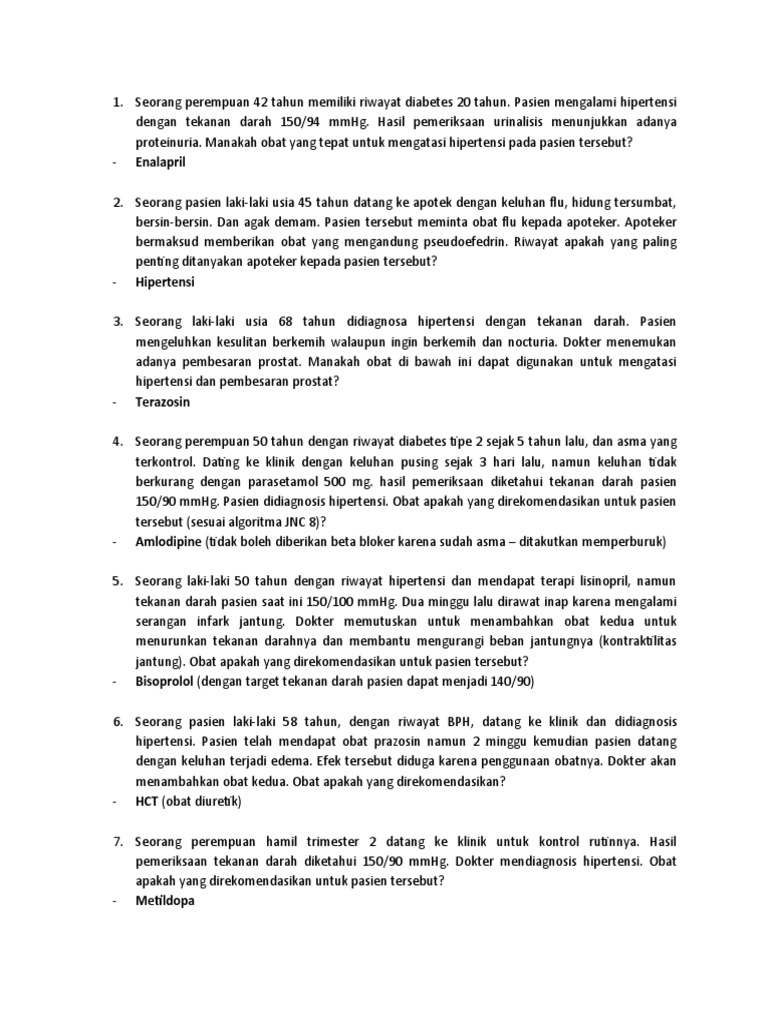 Kardiovaskular Soal - Bu Patonah | PDF | Pengembangan Diri | Kesehatan Holistik