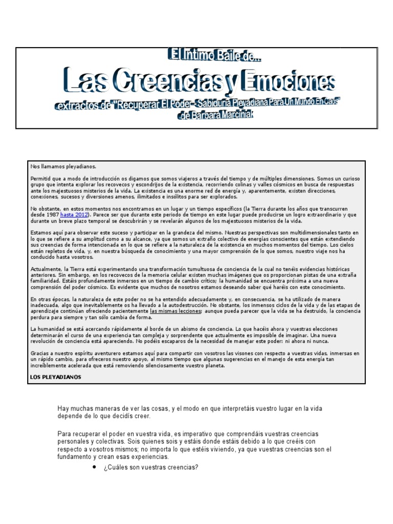 Las Creencias Y Las Emociones Descargar Gratis Pdf Las Emociones