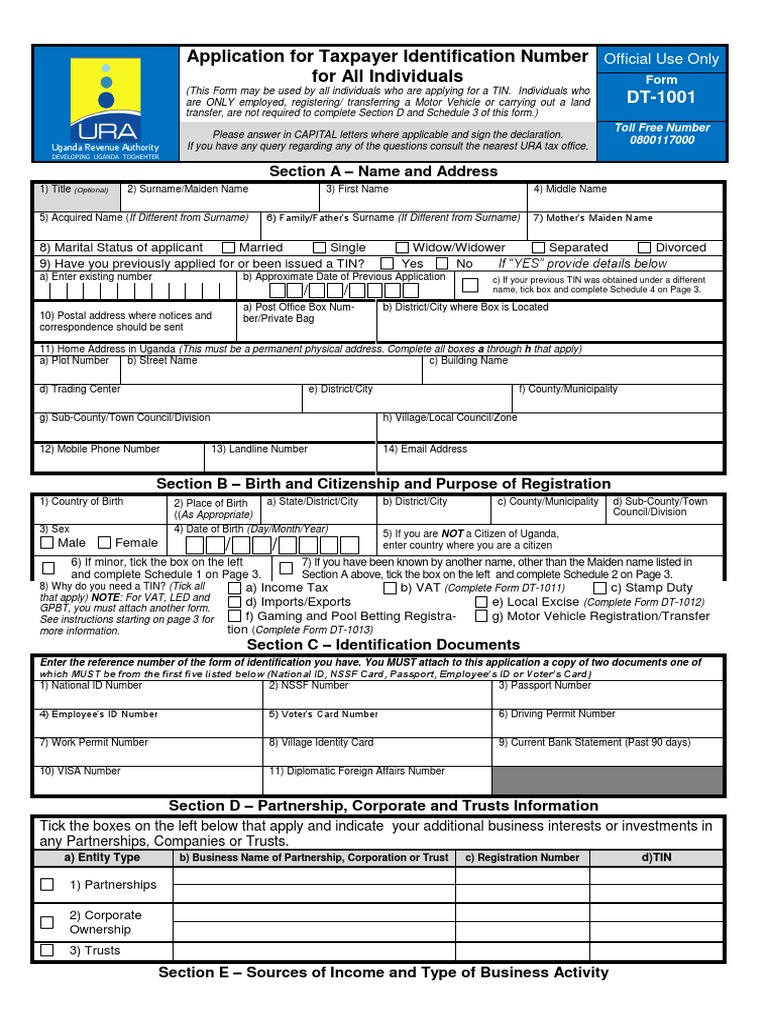 DT-1001 Ind Reg | PDF | Identity Document | Economies