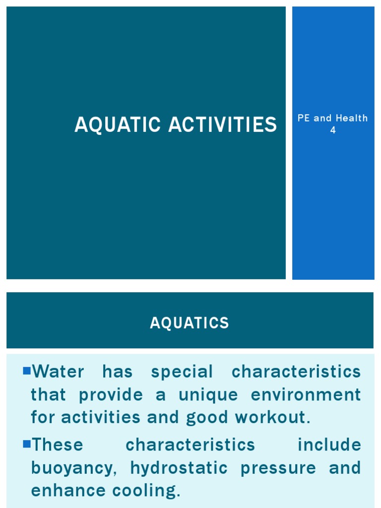 Aquatic Activities for PE and Health | PDF | Scuba Diving | Snorkeling