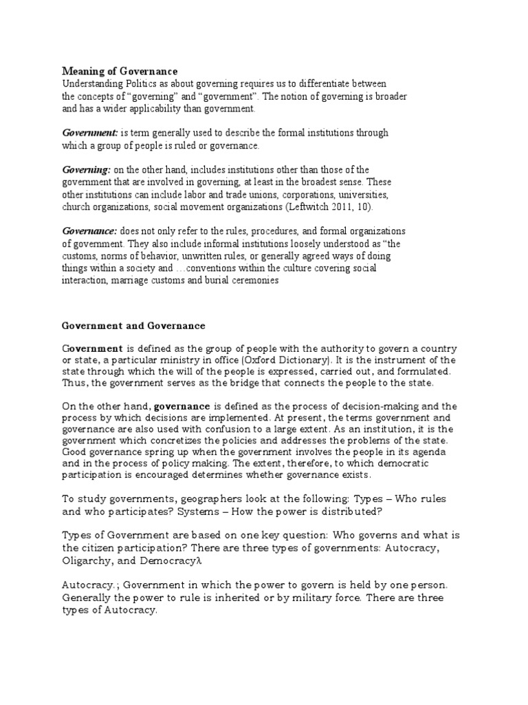 PPG Lesson 2 Teacher Note Continuation | PDF | Governance | Institution