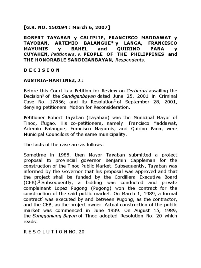 Tayaban vs. People | PDF | Witness | Justice