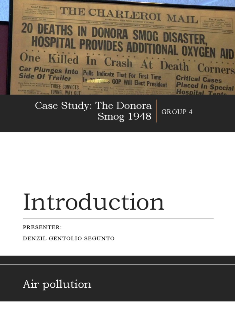 Donora Smog Disaster of 1948 | PDF | Smog | Atmosphere Of Earth