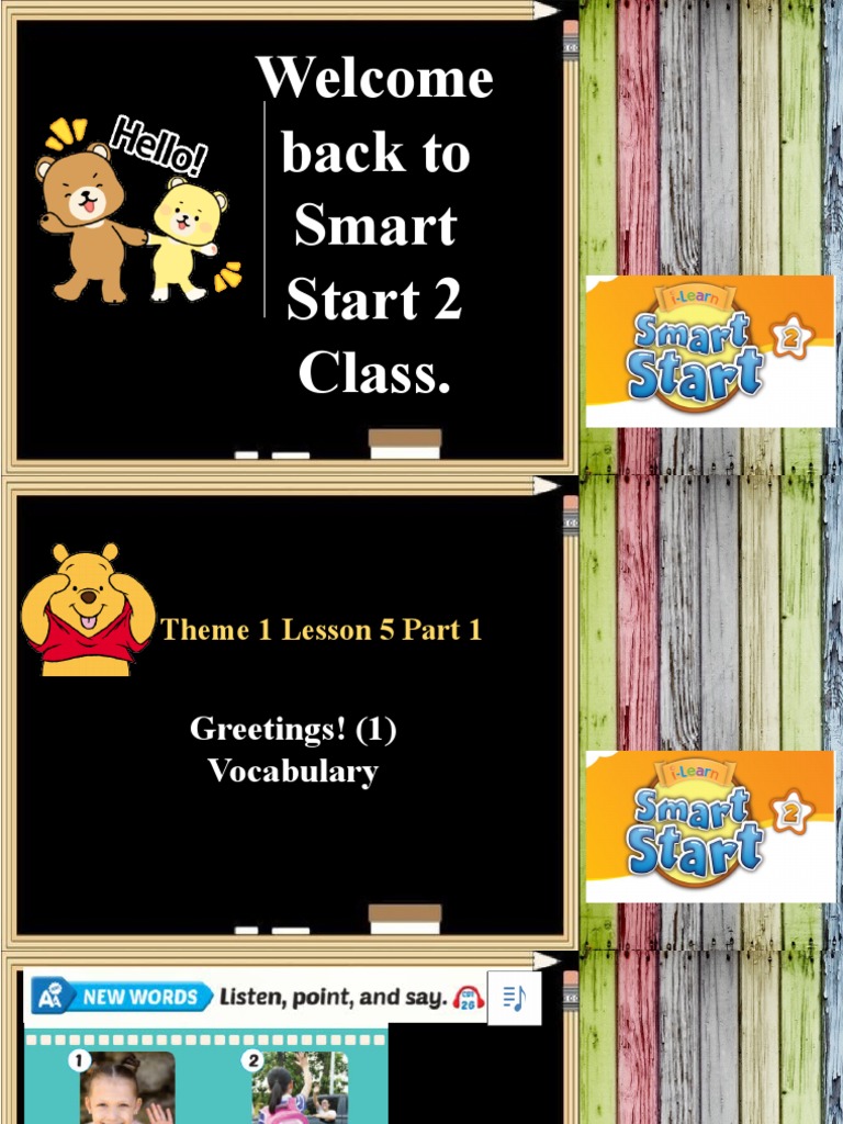 Smart Start 2 Class: Greetings Lesson | PDF