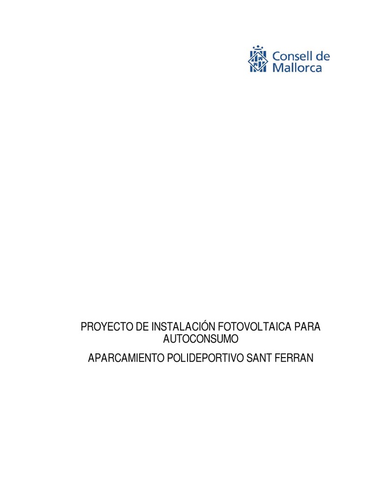 Projecte Tecnic - SEFYCU 2602891 | Descargar gratis PDF | Corriente eléctrica | Fotovoltaica