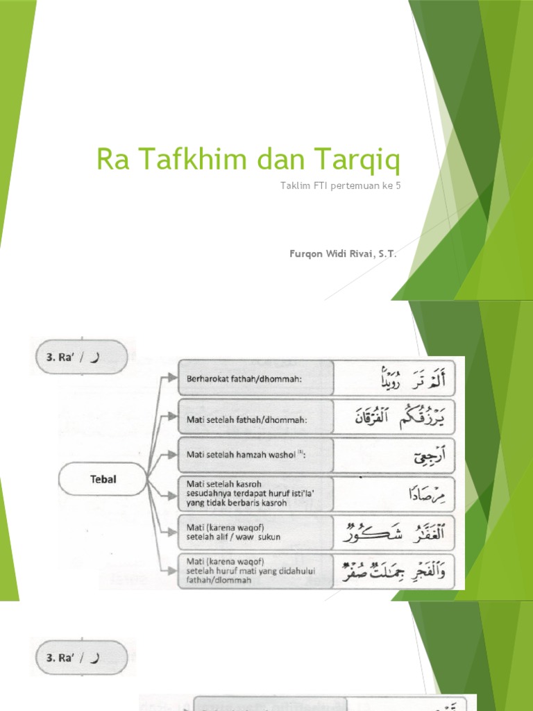 Pertemuan 5 - Ra Tafkhim Dan Tarqiq | PDF