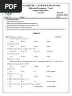 CLASS 3 Mathematics | PDF | Multiple Choice | Numbers