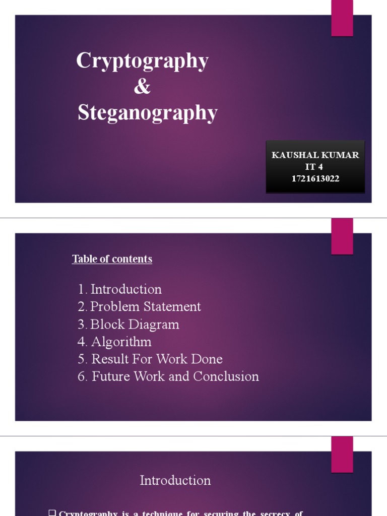 Cryptography and Stagenography | PDF | Cryptography | Encryption