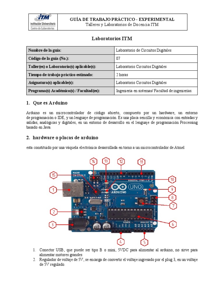 Laboratorios ITM | PDF | Arduino | Hardware de la computadora