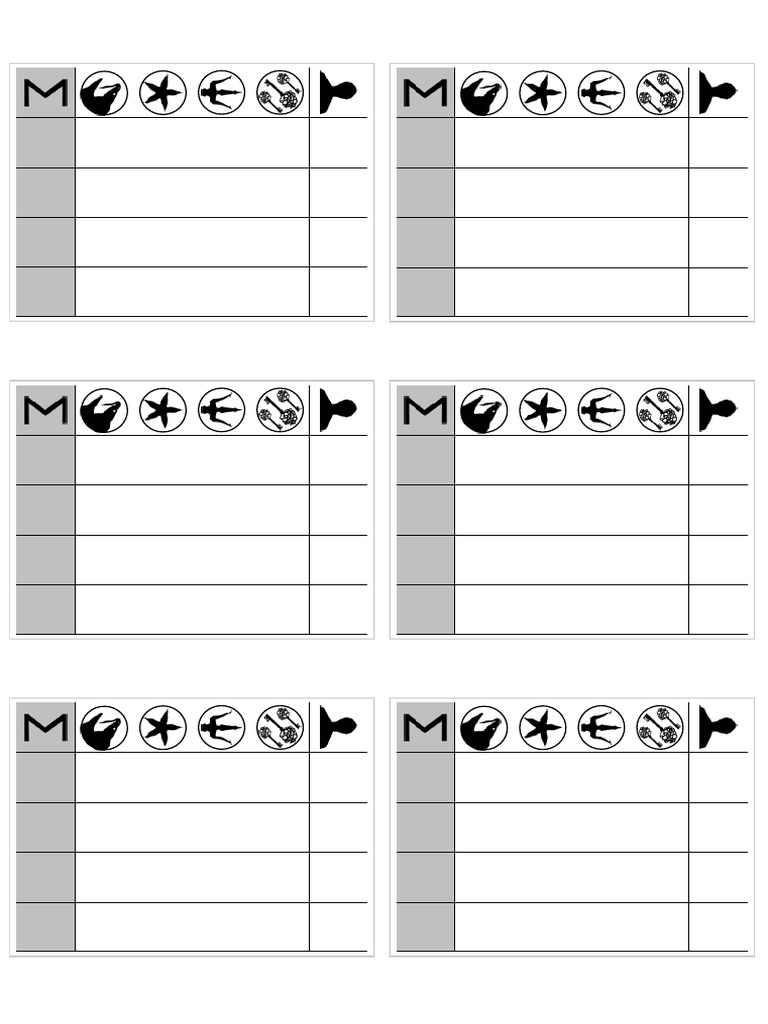 Abyss Score Pad | PDF
