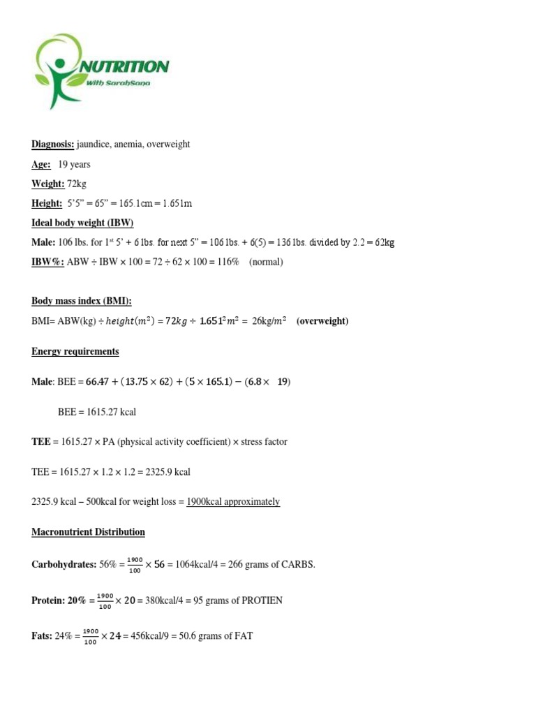 Sample Diet Plan | PDF | Dieting | Calorie