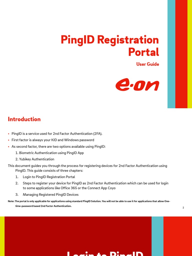 Pingid Registration Portal: User Guide | PDF | Authentication | Mobile App