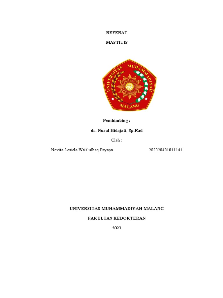 Mastitis: Penyebab, Gejala, dan Penanganan | PDF | Pengembangan Diri ...
