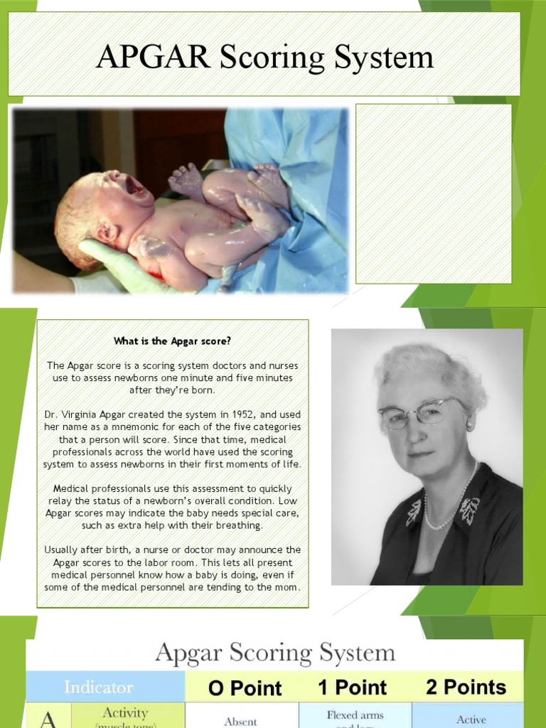 APGAR Scoring System | PDF | Childbirth | Infants