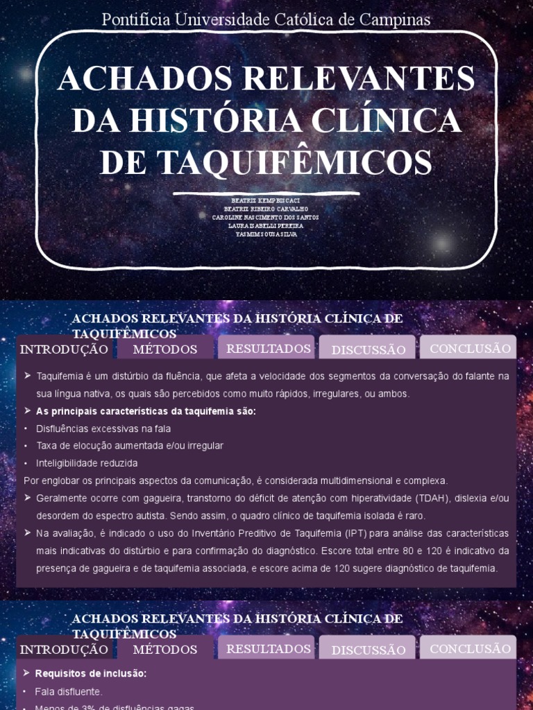 Achados Clínicos em Taquifemia | PDF | Transtorno de déficit de atenção ...