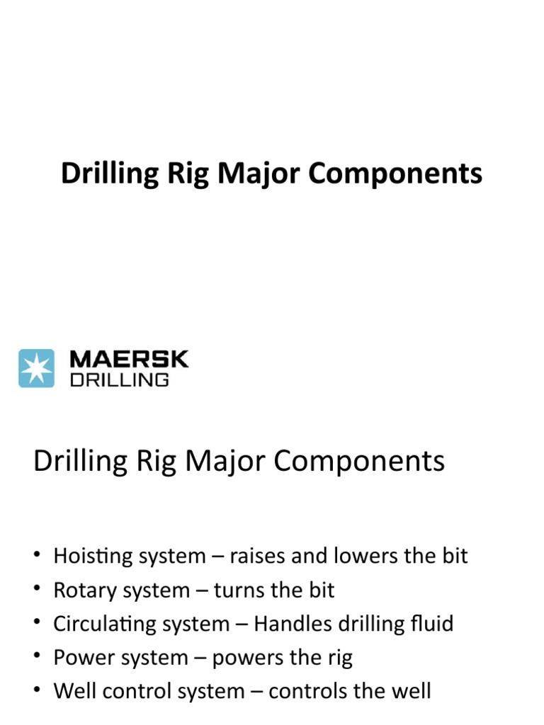 Drilling Rig Components Guide | PDF | Drilling Rig | Manufactured Goods
