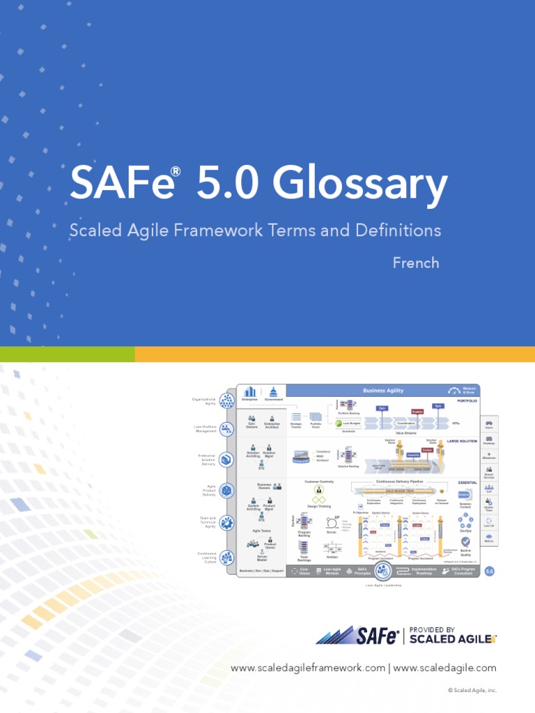 Safe 5 0 Glossary Scaled Agile Framework Terms And Definitions Download Free Pdf Project