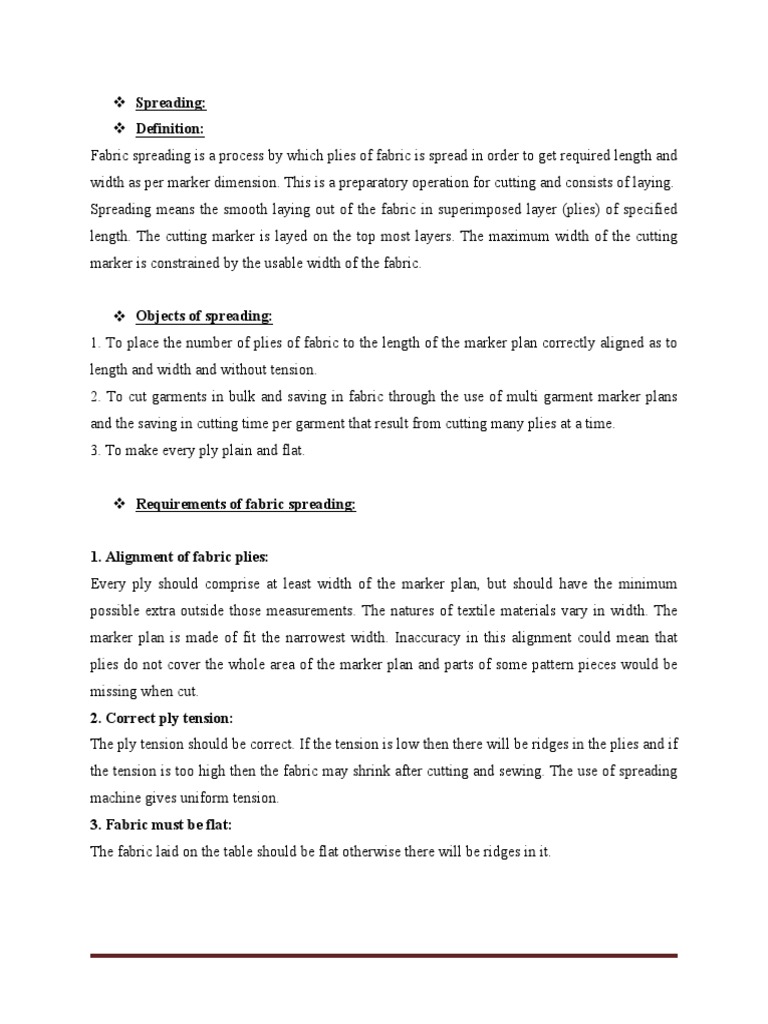 Understanding the Fabric Spreading Process: A Comprehensive Look at ...