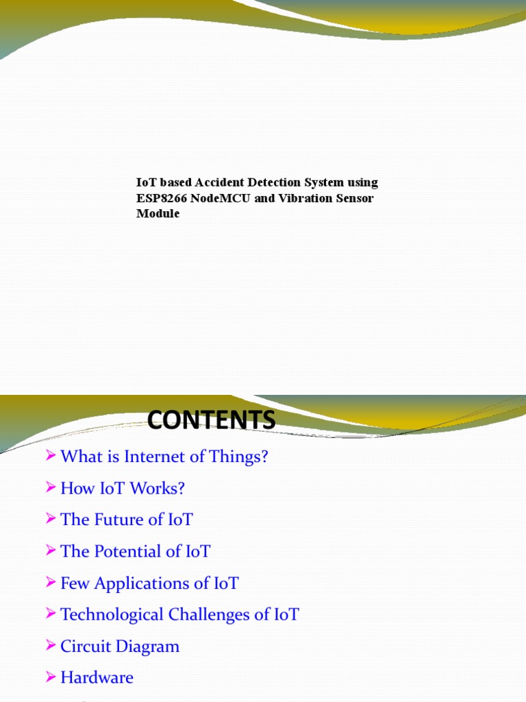 Iot Based Accident Detection System | PDF | Internet Of Things | Computing