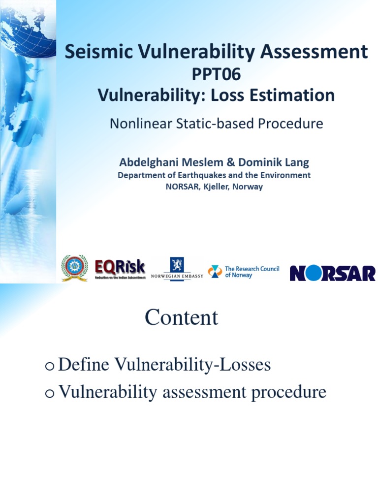 PPT06 - Vulnerability Functions | PDF | Applied And Interdisciplinary ...