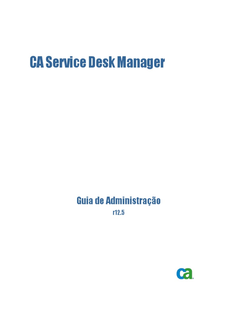 CA Service Desk Manager Manual | PDF | Servidor (informática) | Internet
