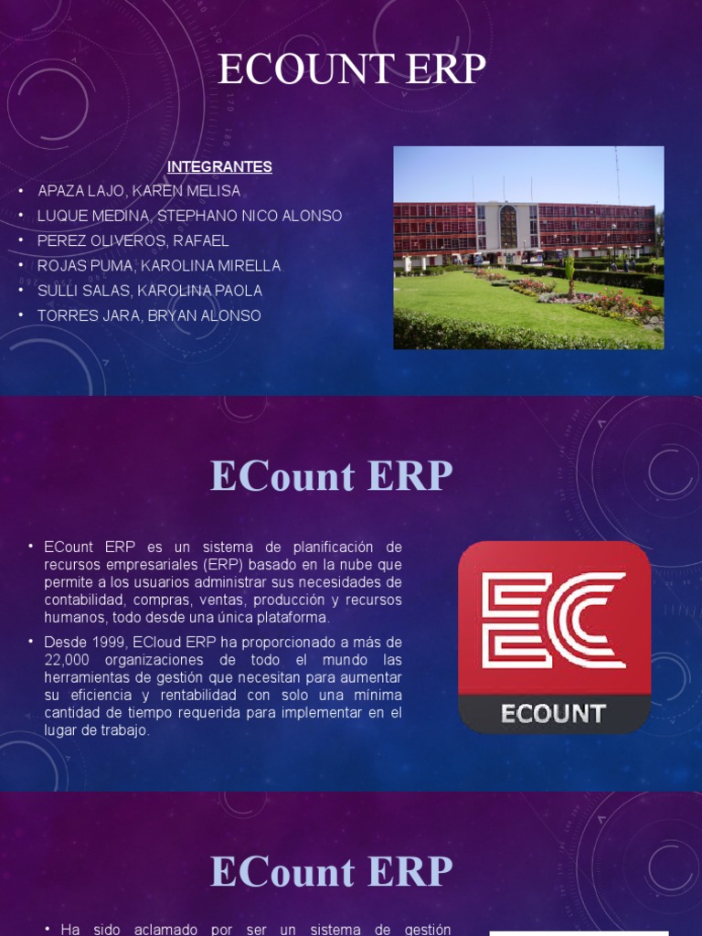 Ecount Erp | PDF | Planificación de recursos empresariales | Ingeniería ...
