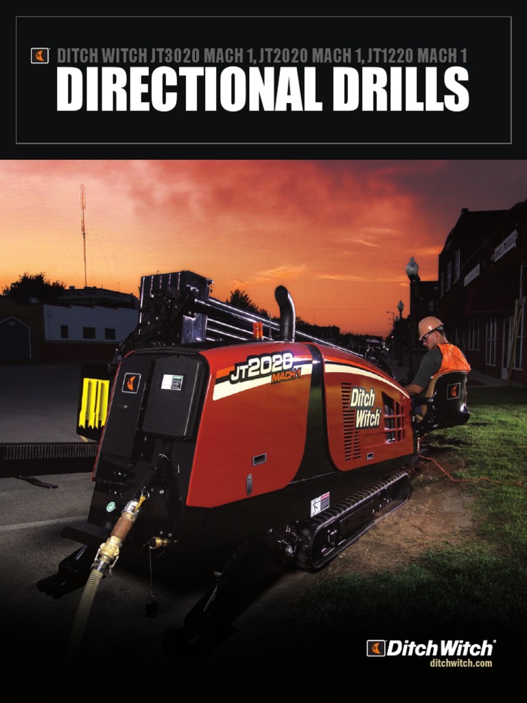 Directional Drills: Ditch Witch Jt3020 Mach 1, Jt2020 Mach 1, Jt1220 ...