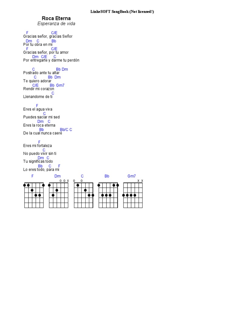 Roca Eterna Acordes | PDF