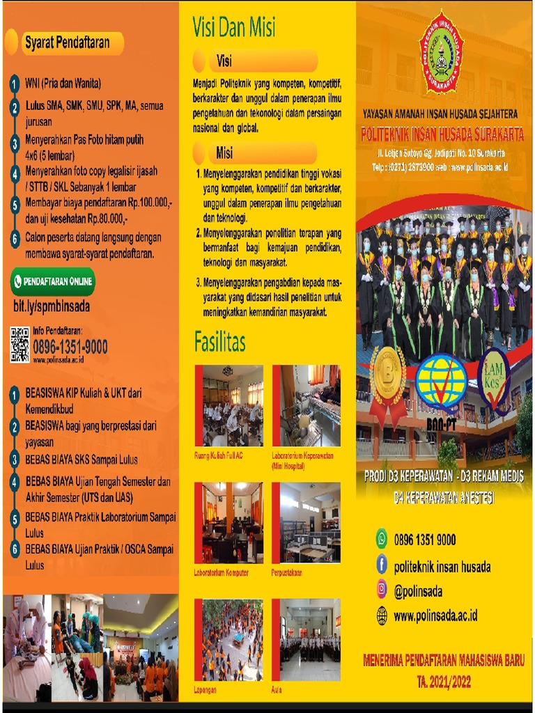 Brosur SPMB Polinsada 2021 | PDF