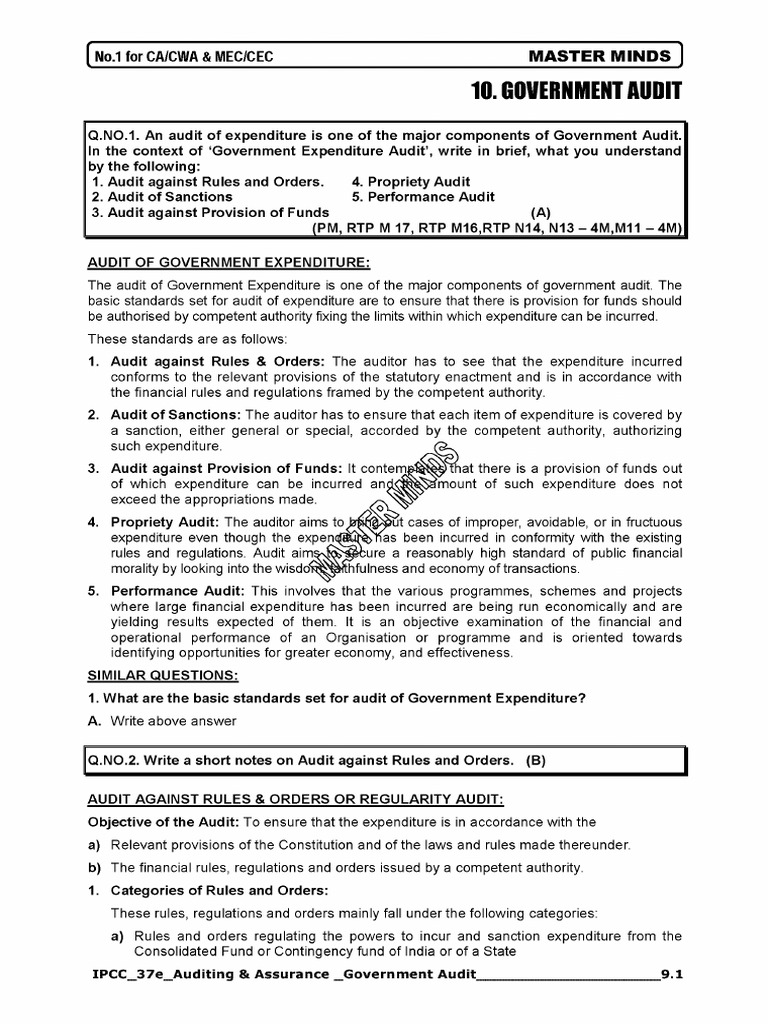 Government Audit | PDF