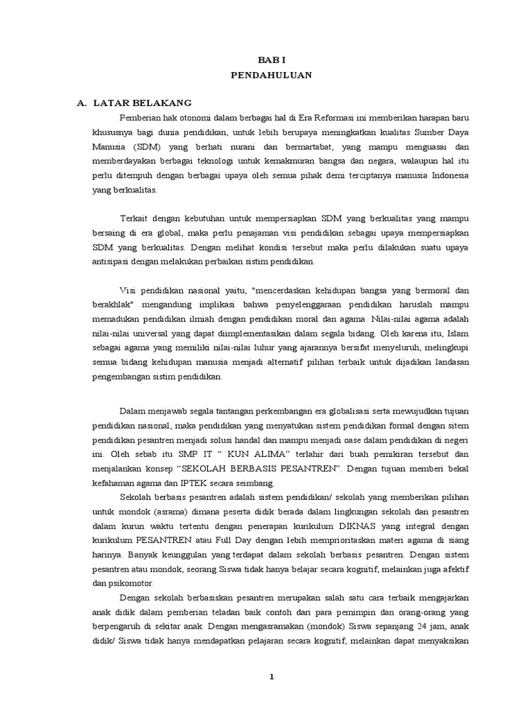 Propsal - SMP - It - Kun Alima Naza | PDF