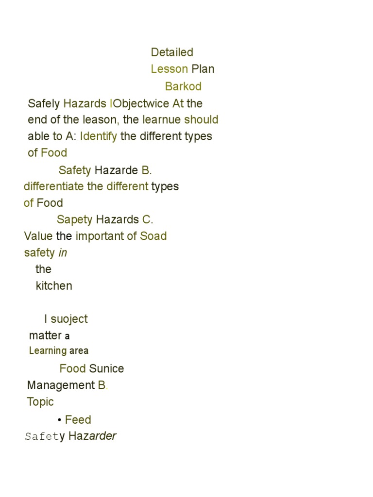 Detailed Lesson Plan in TTL 2 | PDF
