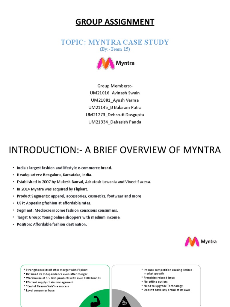 Myntra Case Study: E-commerce Insights | PDF | Brand | Fashion