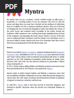 Myntra SWOT Analysis | PDF | Retail | Mergers And Acquisitions