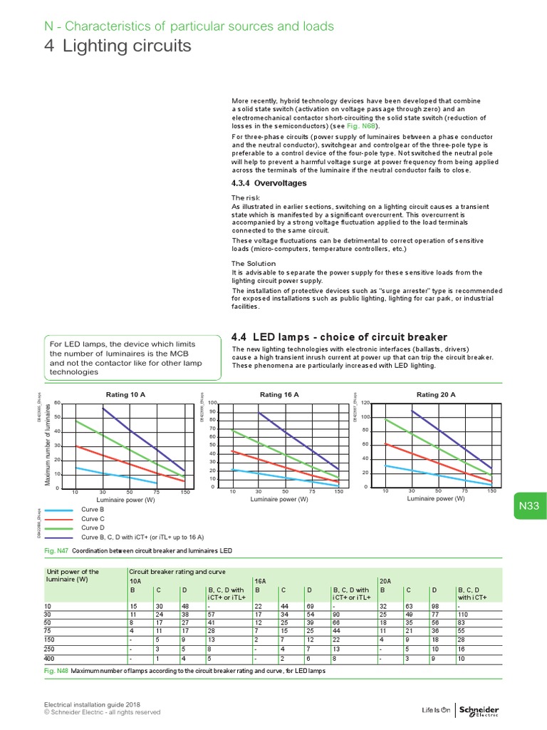 Schneider Installation Guide Pages N33-N48-N49 | PDF | Incandescent ...