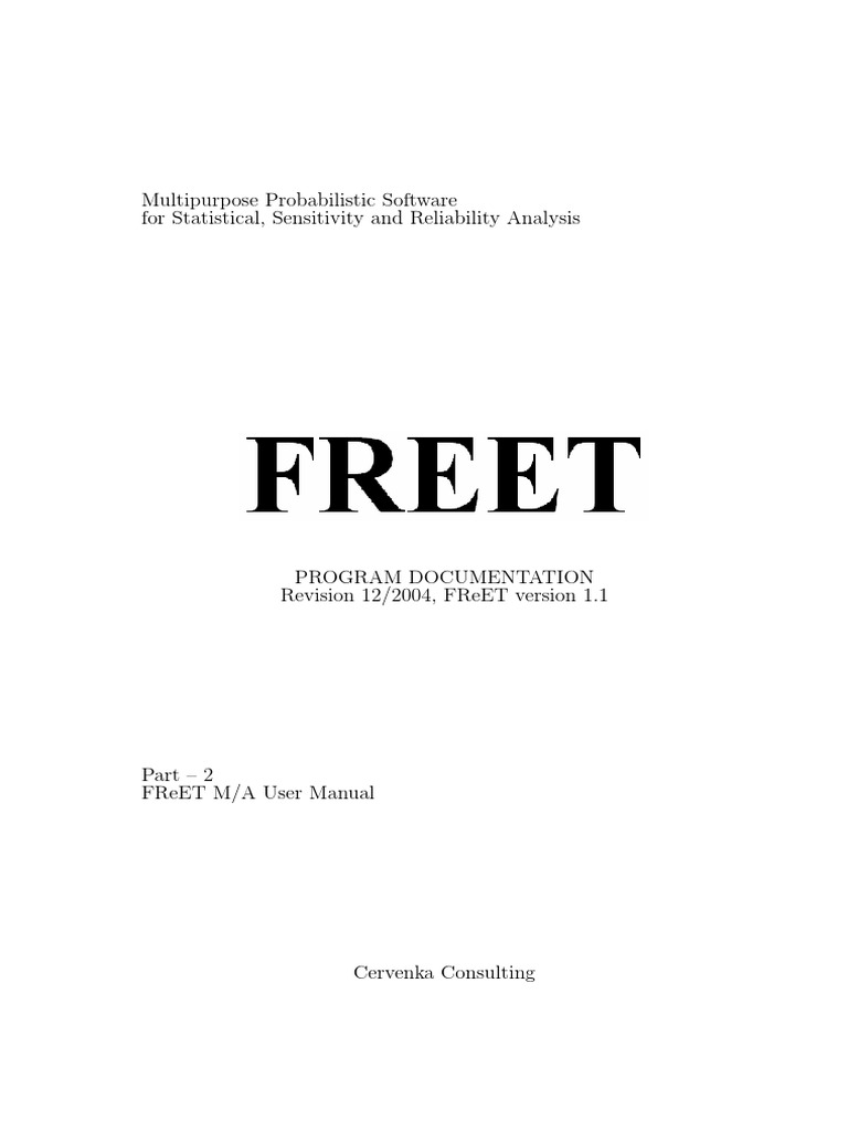 Multipurpose Probabilistic Software For Statistical, Sensitivity and Reliability Analysis ...