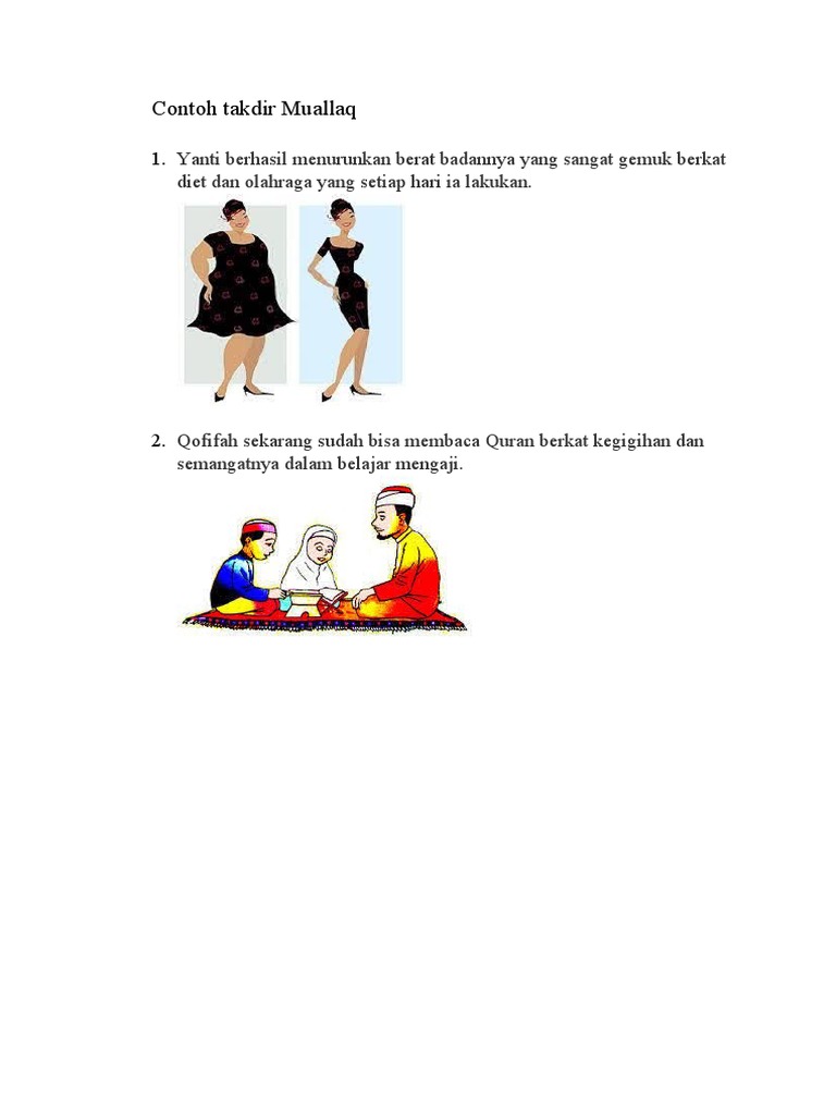 Contoh Takdir Muallaq dan Mubram | PDF