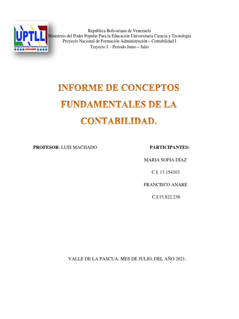 Informe de Contabilidad TERMINADO | PDF | Contabilidad | Estado financiero