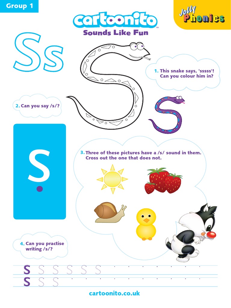 Identify and Practice the /s/ Sound | PDF | Language Arts & Discipline ...