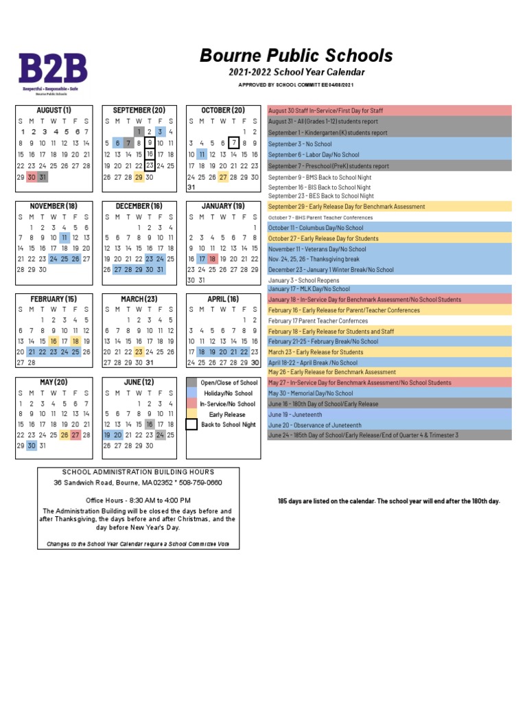 2021-2022 School Year Calendar | PDF | Traditions | Social Institutions