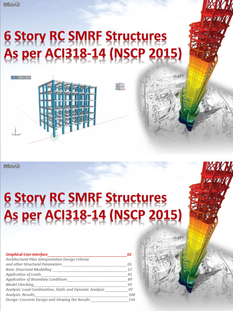6 Story SMRF Building | PDF | Structural Load | Design