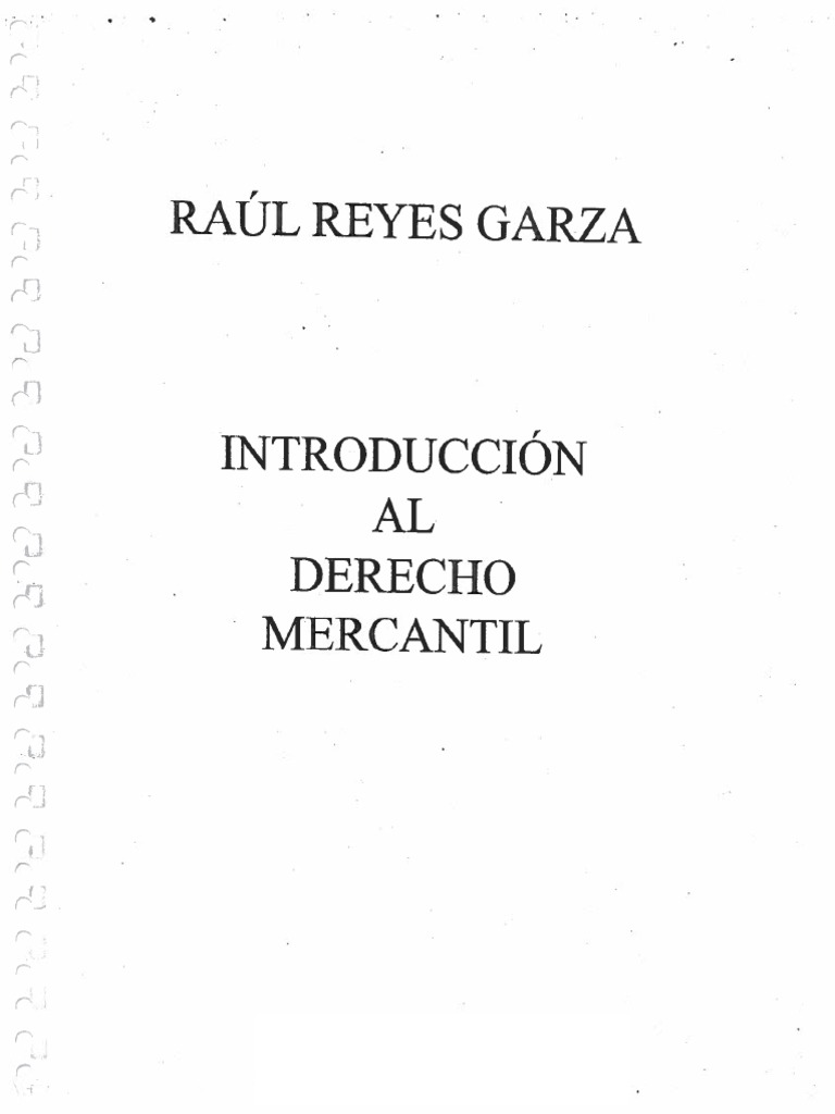 Introduccion Al Derecho Mercantil | PDF