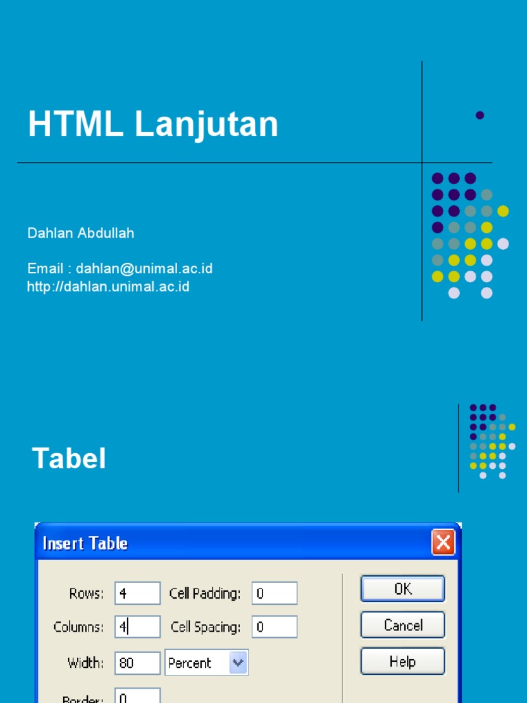 Materi 2 HTML Lanjutan | PDF