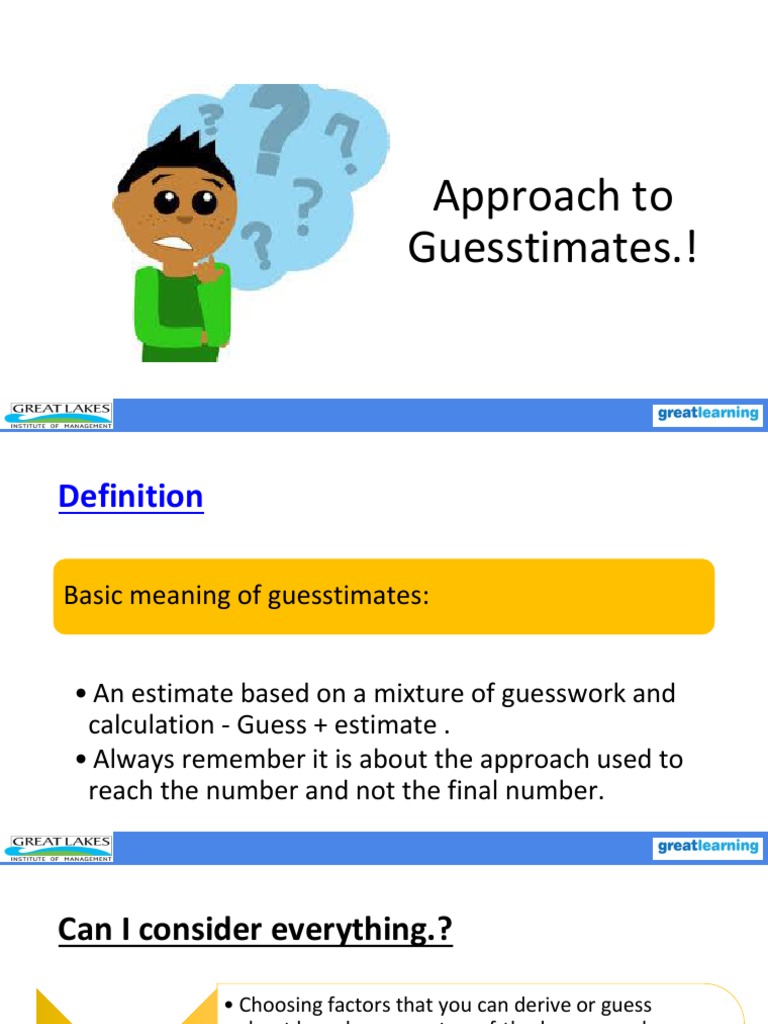 Guesstimate | PDF